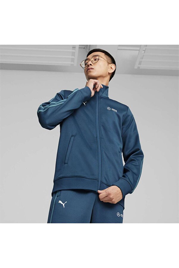 Puma Mapf1 Mt7 Track Men's Blue Sweatshirt 62374107- Trendyol