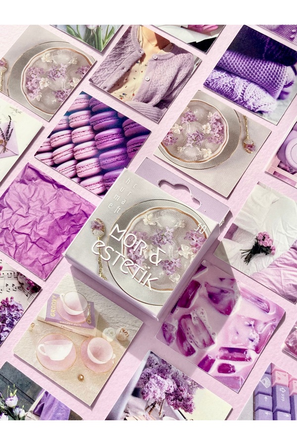 Hume Craft Purple Aesthetic Bullet Journal Sticker Set - Boxed, Themed ...