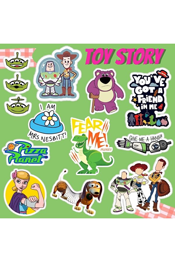 Pufidik Toy Story 2 Sticker Set - Laptop, Notebook, Phone Labels and ...