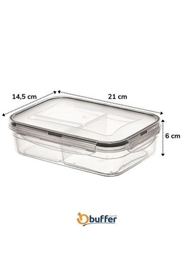 Soydoğan ShopZum 1 Liter Food Storage Container - 3 Compartments ...