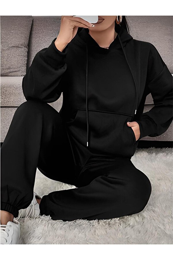 belean Unisex Plain Unprinted Jogger Tracksuit Set- Trendyol