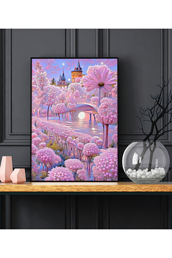 MS MustafaSunan Pink Dream World - Frameless Poster - Trendyol
