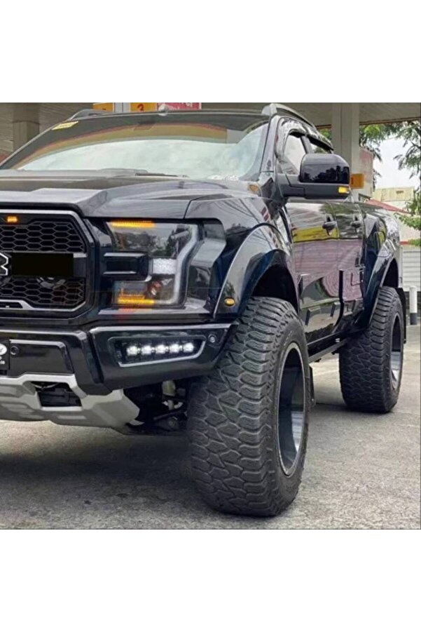 EK GARAJ Ford Ranger 2012-2022 F150 - Mirror Bright Black - Trendyol