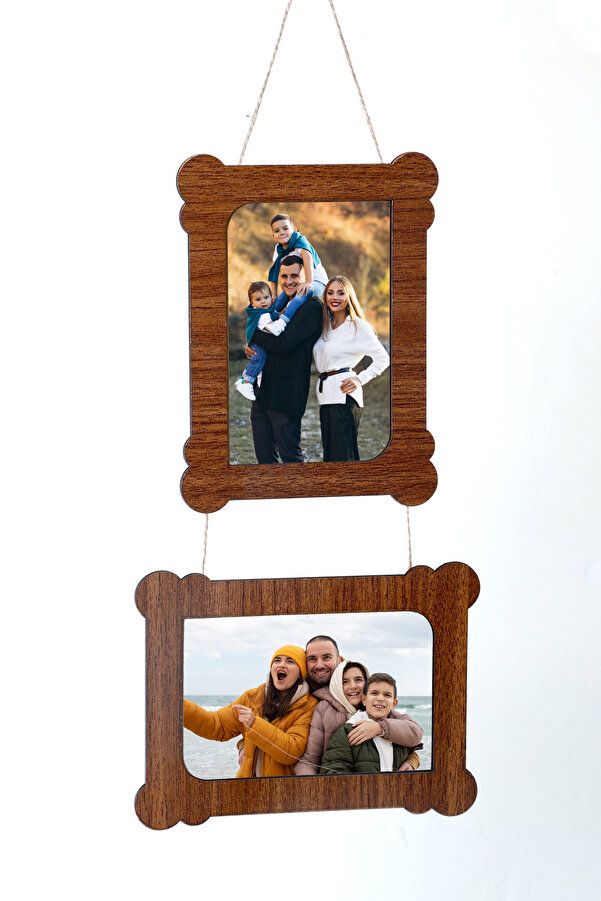 Rübiş Fotoğrafcılık Walnut Color Wooden Mdf String Pendulum Frame ...