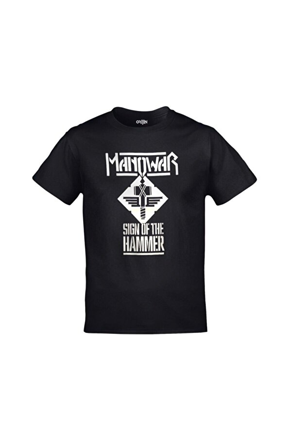 Advantage TrendUnisex Black Manowar Sign Of The Hammer PrintedADR-TM ...