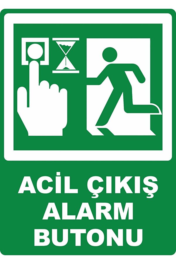 ChicArt Design Studio Emergency Exit Alarm Button Pvc Plate Warning ...