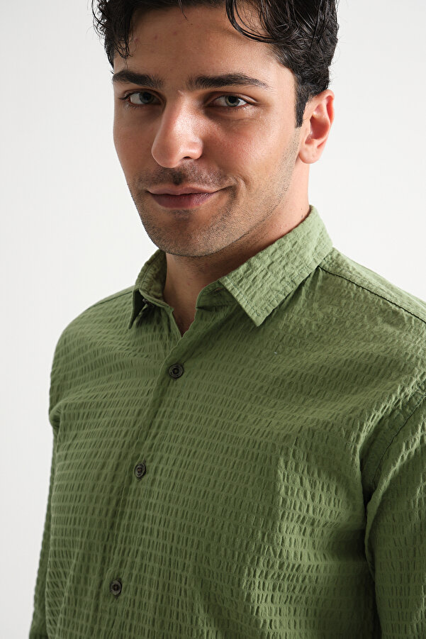 Redline Men's 100% Cotton Summer Regular Fit Shirt 2641- Trendyol