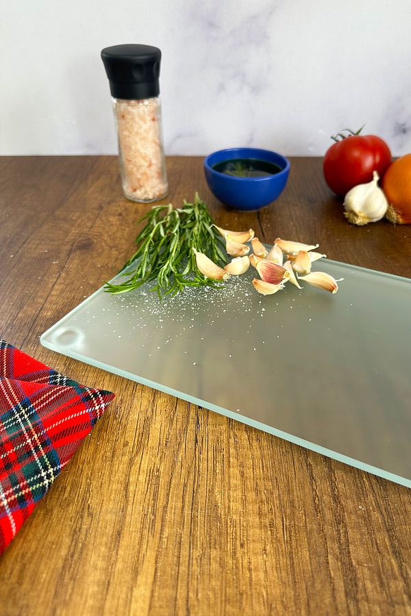 Decorita Glass Cutting Plate Glass Cutting Board Bronze Glass 17cm X 29cm