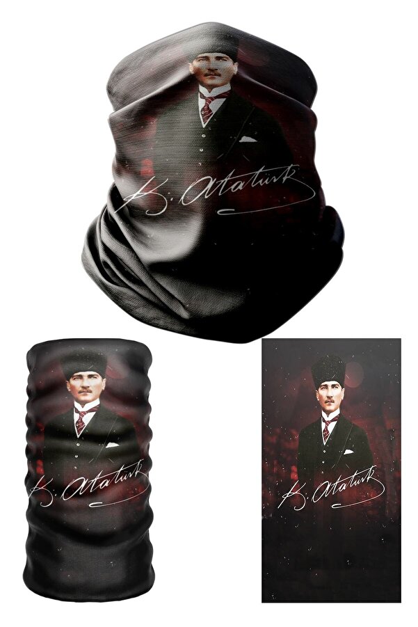 e-Taktik Mustafa Kemal Atatürk Seamless Tube Neck Collar Bandana Mask ...