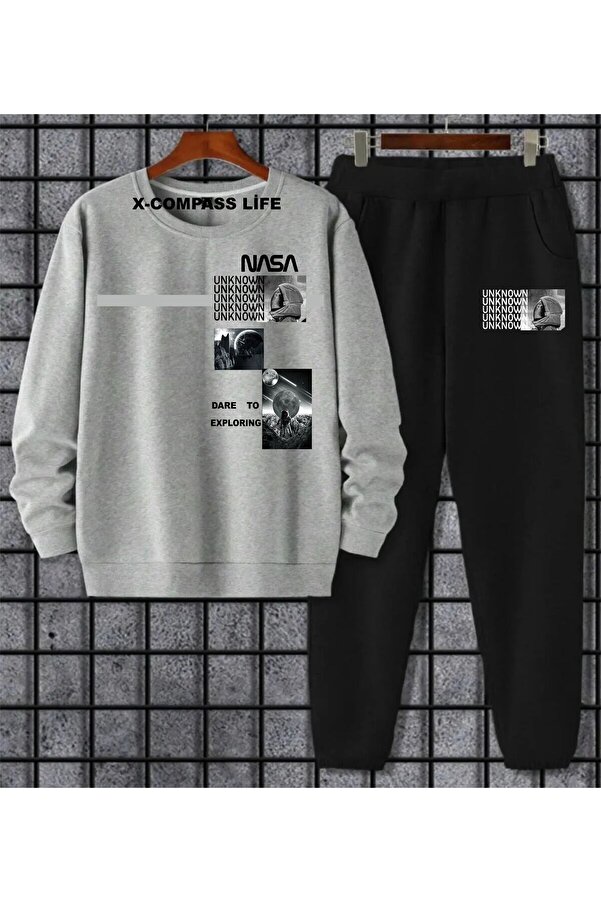 x-compass life Nasa Illustrated Seasonal Tracksuit Set - Crew Neck ...