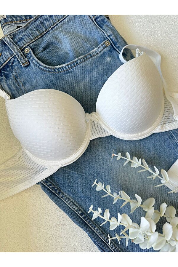 dem merys Ecru Bra - Double Support, Double Push up - Trendyol