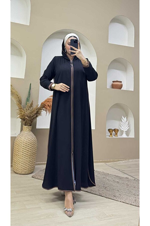 esmaboutique Hijab Ferace - Full Size with Piping Detail - Trendyol