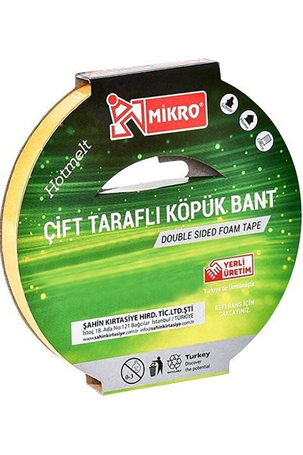Mikro Bnt-202 18mmx5mt Double Tar.Foam Tape 16 Pieces- Trendyol