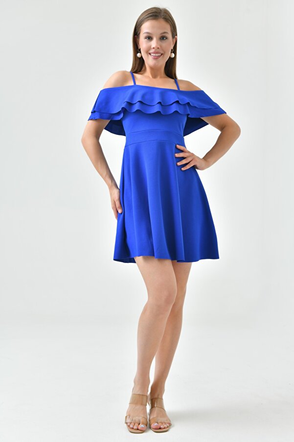 lovebox Rugalmas krepp anyagból készült gallér két rétegű bolyhos ...