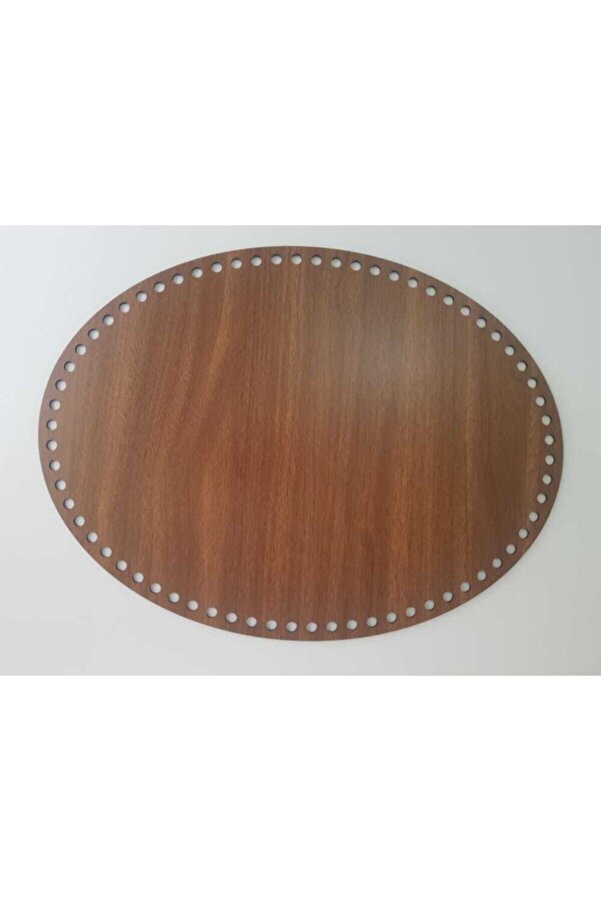 SUN LAZER Knitting Plate Ellipse 34x25 Walnut - Trendyol
