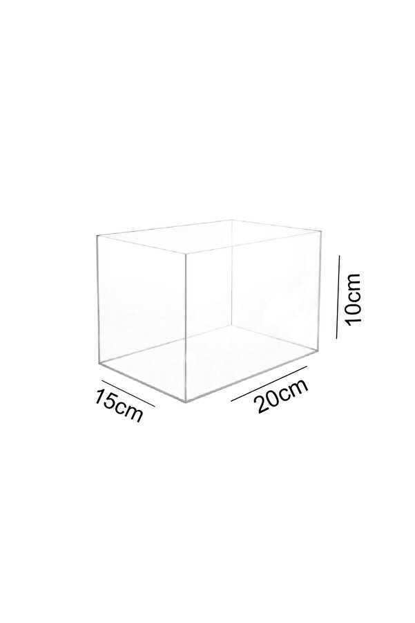 Trend Pleksi Transparent Lidless Multi-Purpose Storage Box (20CM X 15CM ...