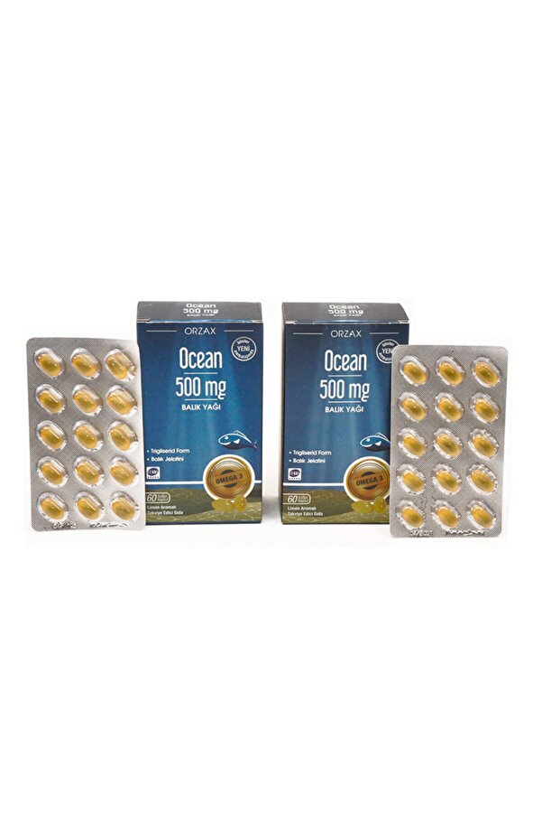 Ocean Lemon Flavored Fish Oil - Ocean 500 Mg X 2 Pieces- Trendyol
