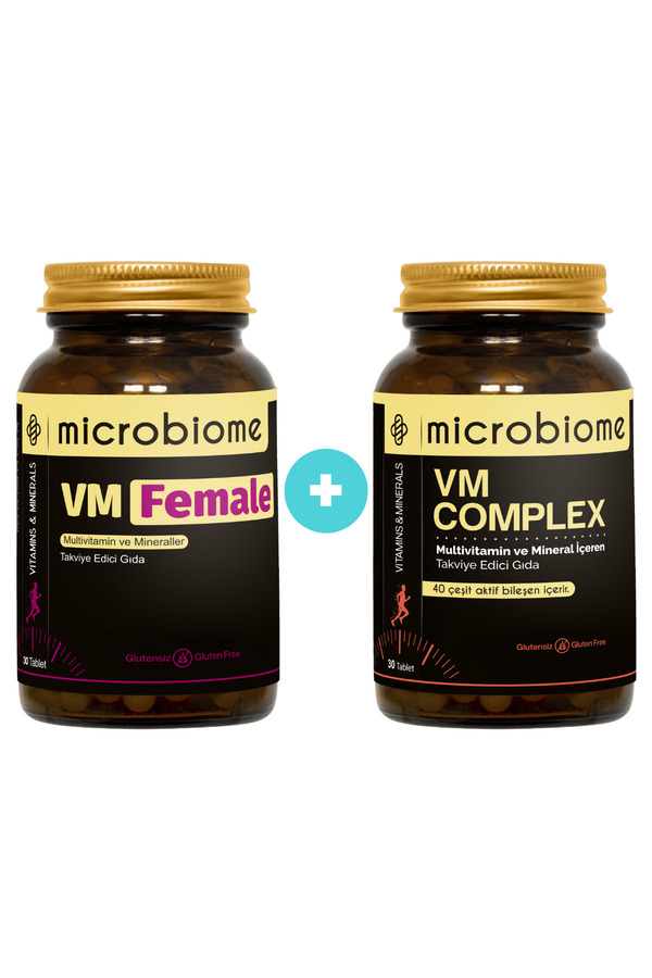 Microbiome Pack of 2: VM Female 30 Tablets + VM Complex 30 Tablets ...