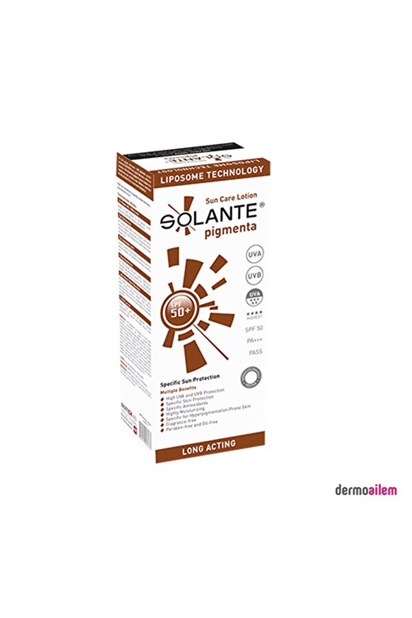 Solante 150 ml Pigmenta Stained Sun Lotion - SPF 50 Factor - Trendyol