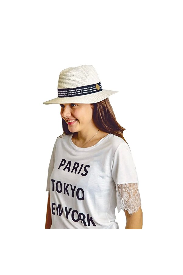 Bay Şapkacı Written Women's Fedora Hat 3240 - Trendyol