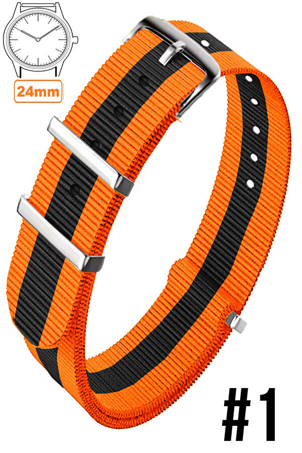 COBRA 24mm Fossil-Welder-Casio-Seiko-Omega-Armani Nato Textile Fabric ...