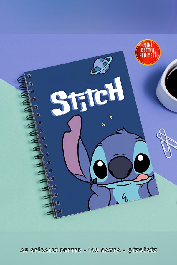 SevindirenŞeyler Stitch A5 Metal - Unlined Hard Cover Spiral Notebook ...