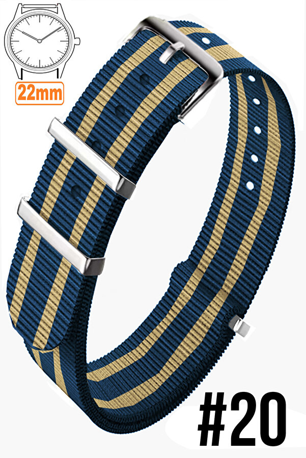 COBRA Fossil-Welder-Casio-Seiko-Omega-Armani Watch Band with 22mm Nato ...