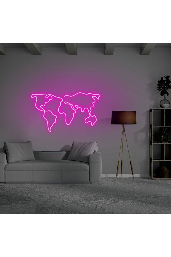 neon graph - World Map - Led Decorative Wall Lighting Neon Graffiti ...