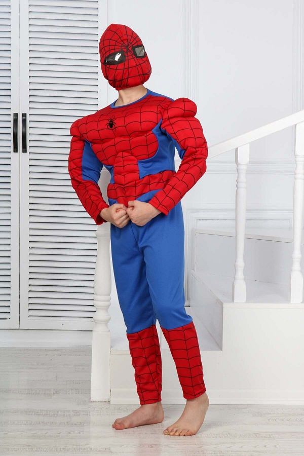 Spiderman Children s Muscular Costume Children s Muscular Spiderman Outfit Trendyol