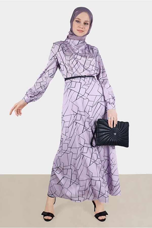Alvina Rochie din satin cu forma geometrica - captusita, model 42609 ...