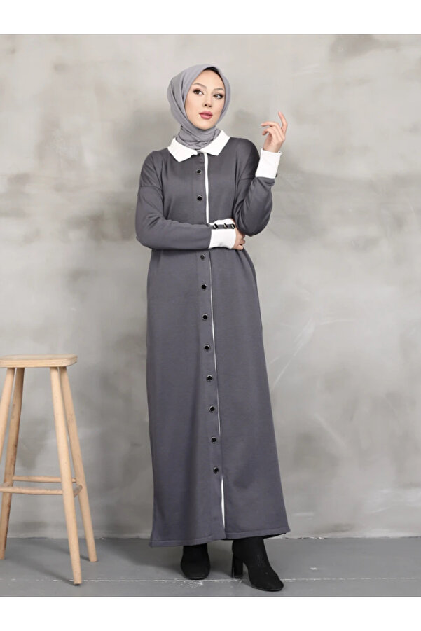 Housess Hijab Cardigan - Full Size, Mercerized, Non-Pilling - Trendyol