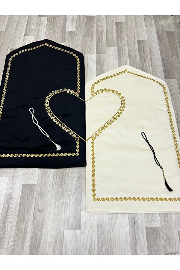 AYHANHOME Bride and Groom Bundle - Heart, Prayer Rug Paired, Double ...