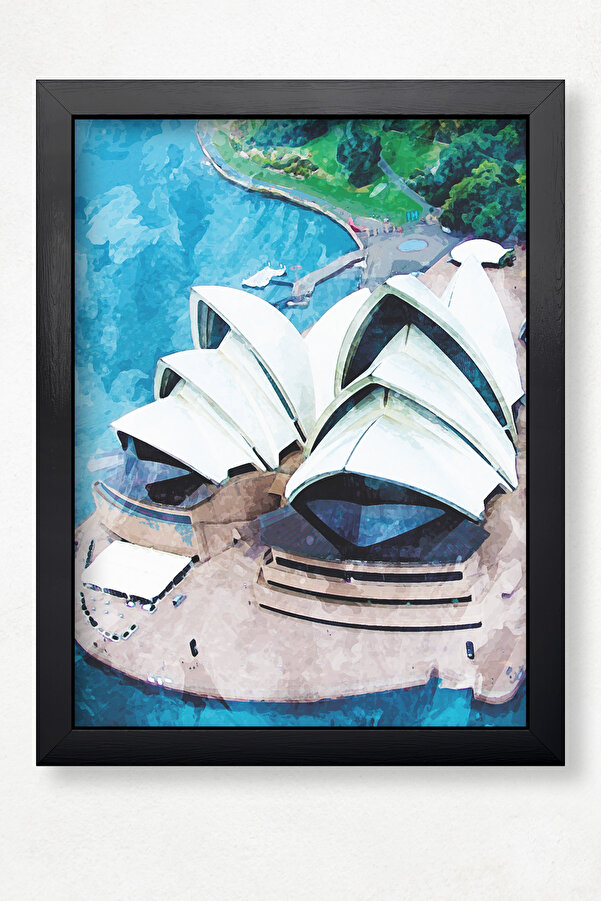 DuoArt Sydney Opera House - Black Poster with Iconic Structures ...