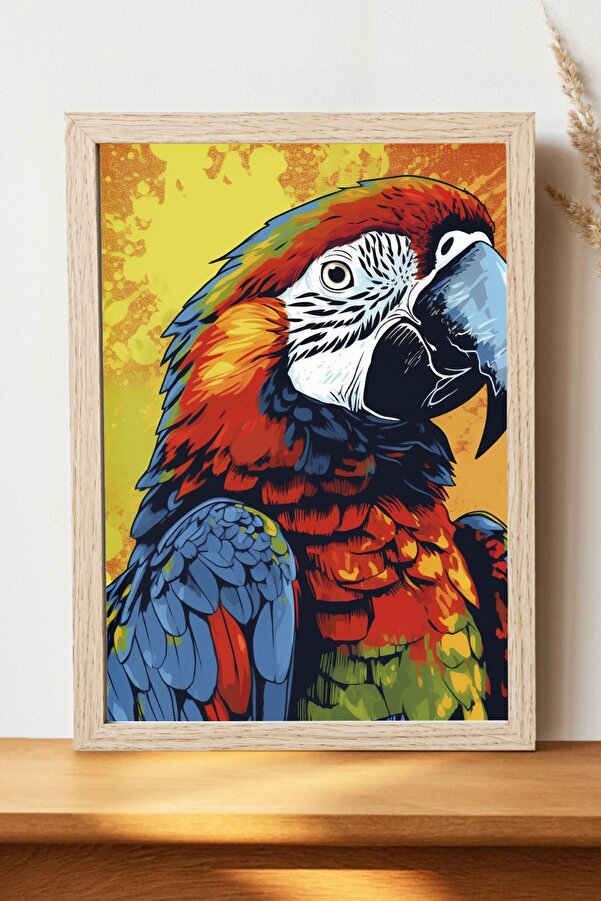 Luna Marissa Parrot Poster - Unframed Thick Paper Digital Art Poster ...