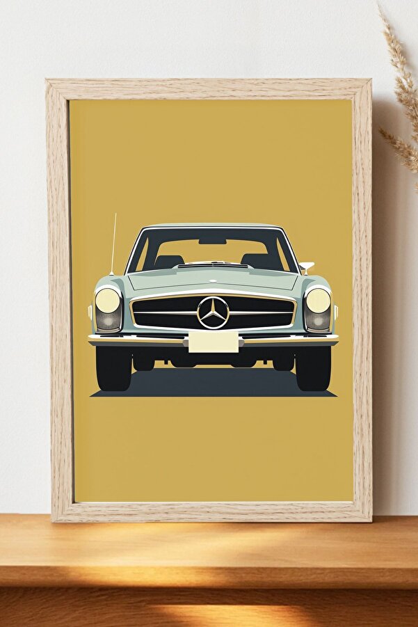 Luna Marissa Mercedes Poster - Frameless Glossy Paper Car Poster - Trendyol