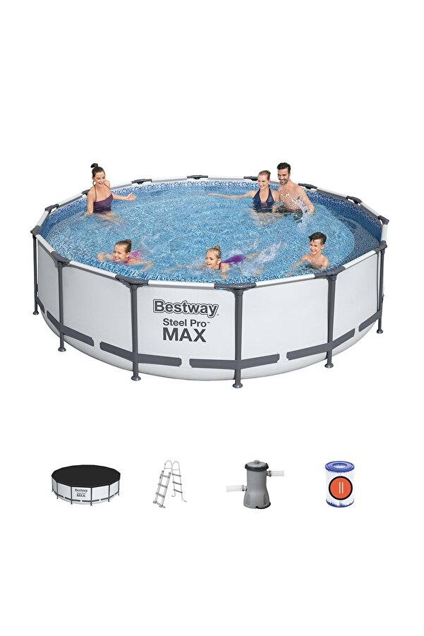 Bestway Bestway Steel Pro Max Pool Set+ Filter Pump+Ladder 4.27M X 1.07M 26-56950 - Trendyol