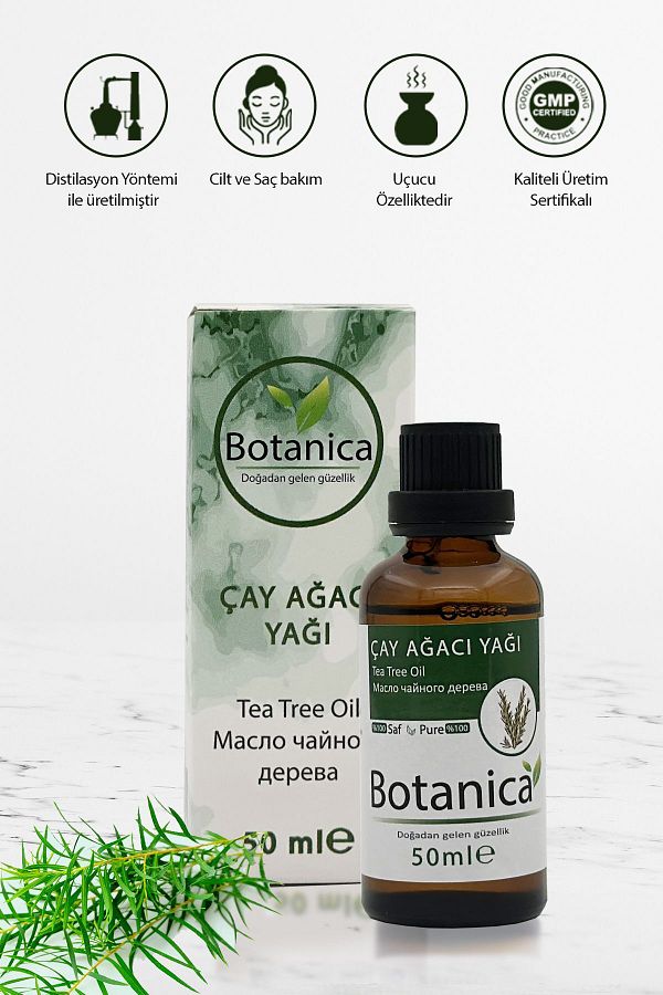 botanica Melaleuca Alternifolia Tea Tree Oil 50 ml Health Care Dual Purpose Acne and Acne Skin Health Trendyol
