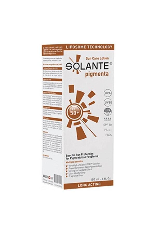 Solante Pigmenta SPF50+ 150ml Sunscreen Lotion - Anti-Blemish Care ...