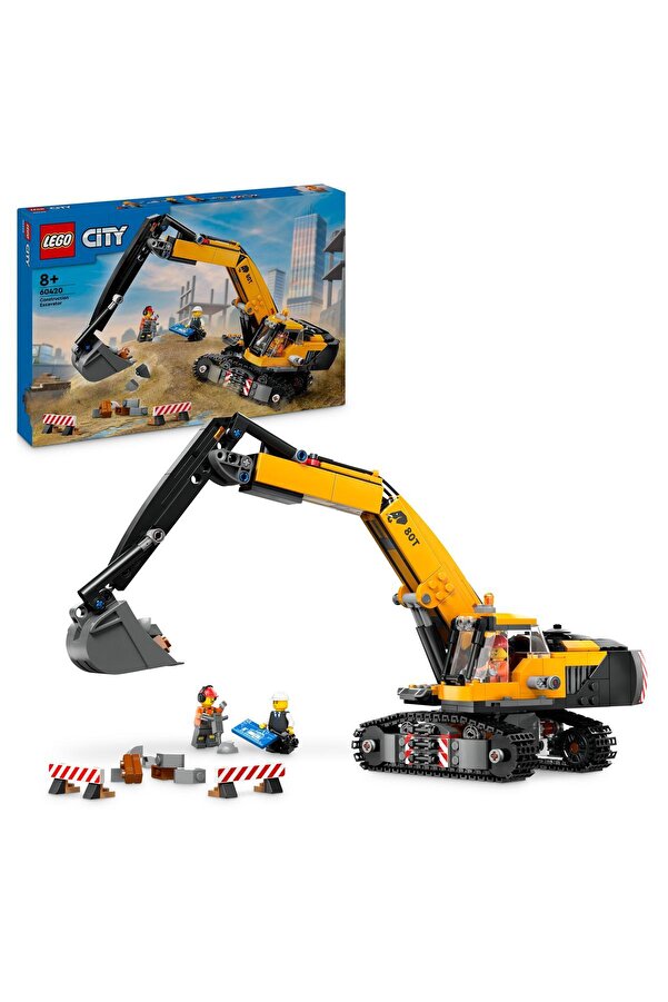 LEGO ® City Yellow Construction Excavator Toy Digger 60420 - Trendyol