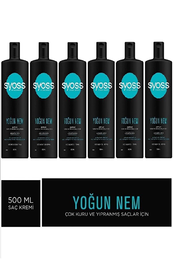 Syoss Intense Moisture Shampoo for Dry and Powerless Hair 500 ml- Trendyol