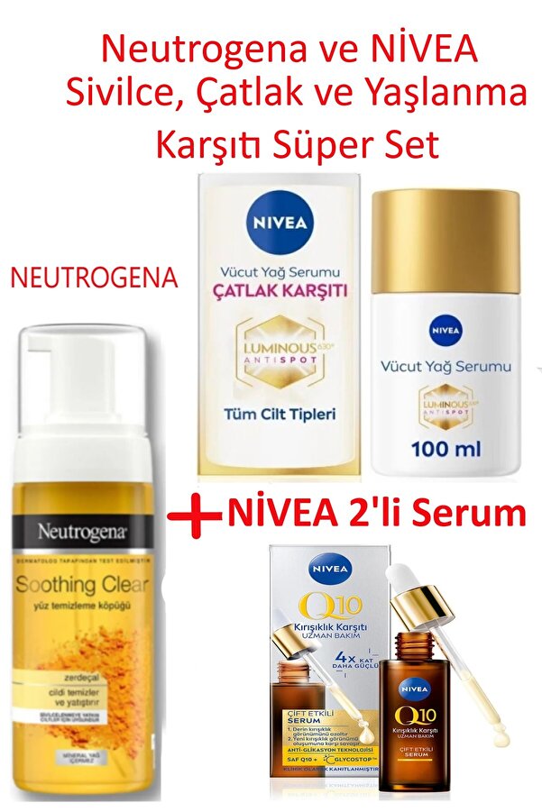 Neutrogena Anti-Acne, Stretch Marks and Anti-Aging Super Eco Set - Trendyol