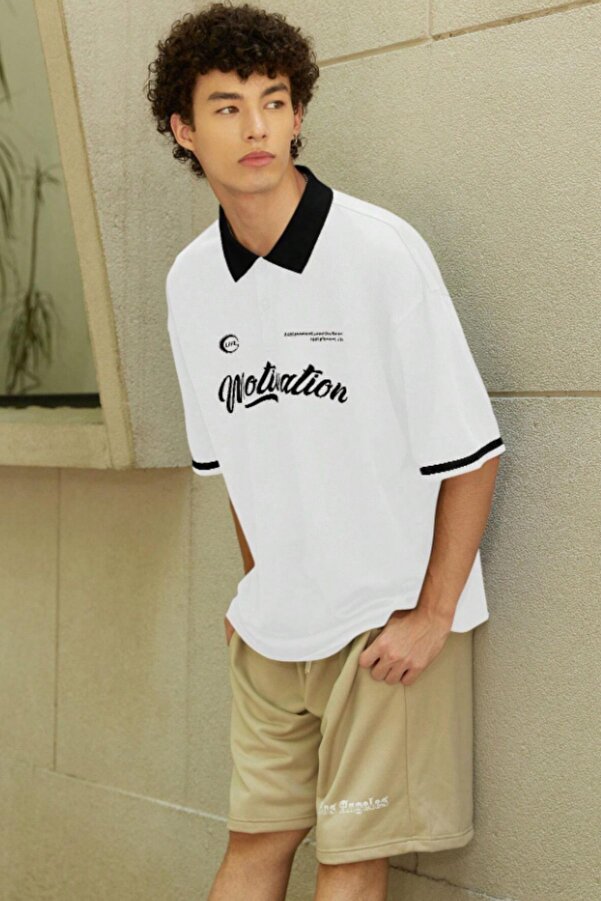 SELF CONTROL SC Motivation - Oversize Modern Design with Polo Collar ...