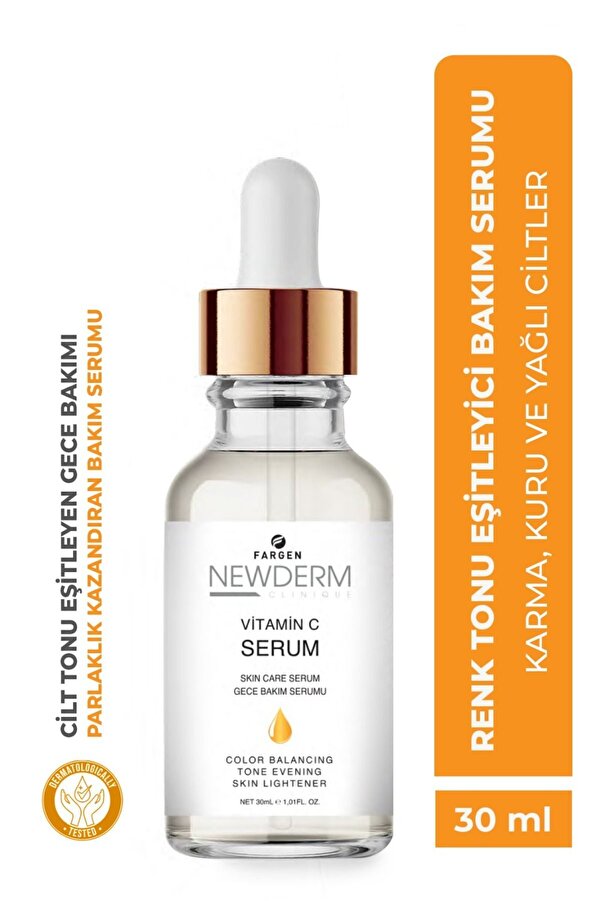 NEWDERM Vitamin C - Brightening and Tone Equalizing Care Serum 30 ml ...