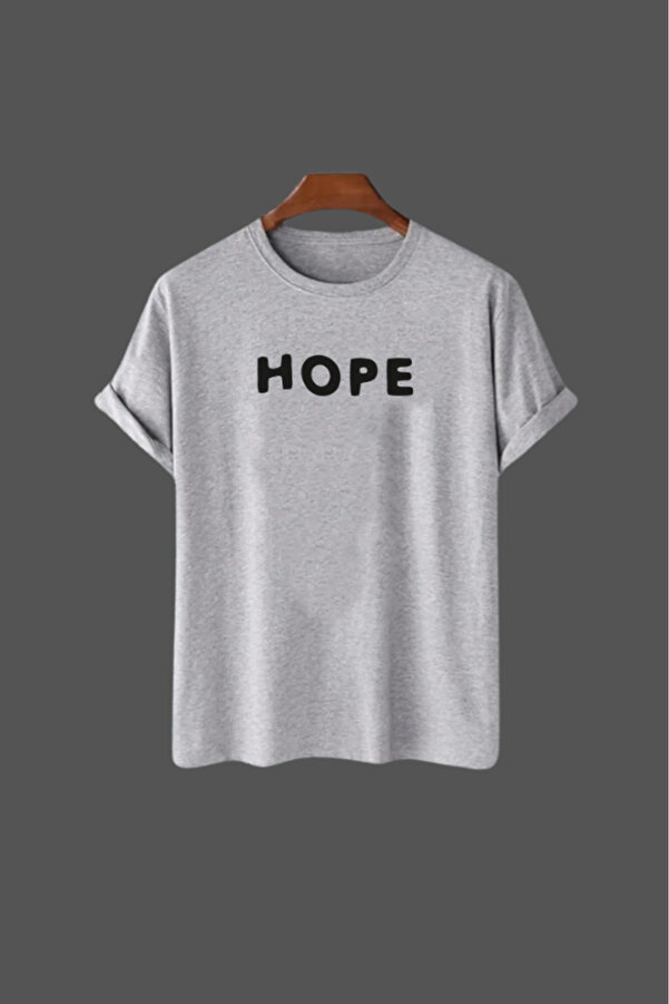 Evomind Тениска с надпис с надпис - спокойна кройка- Trendyol