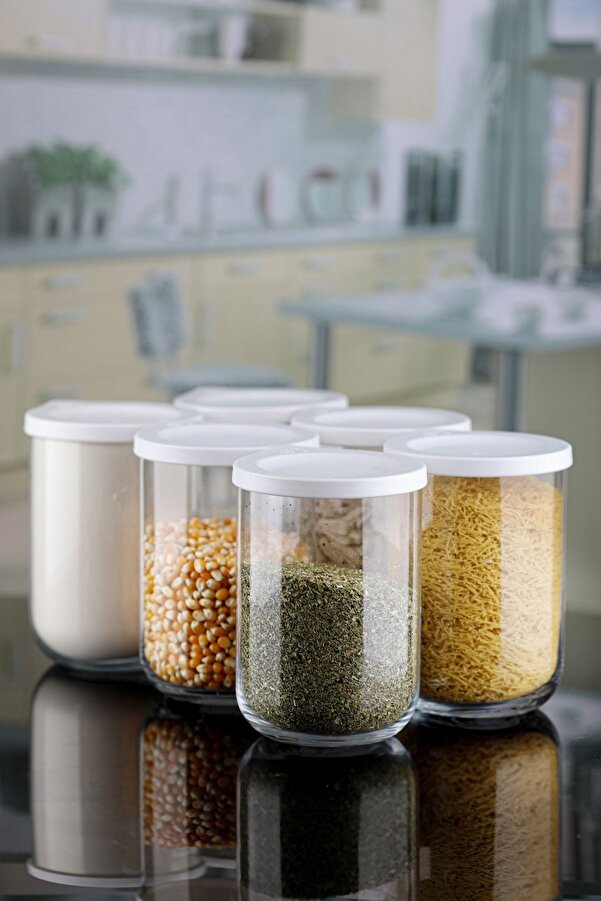 Karçiçeği Home Duo Leak Proof Lidded Labeled 1000 Cc 6 Piece Storage ...