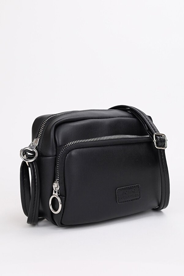 NOTHING Women's Black 2-Compartment Adjustable Strap Shoulder and ...