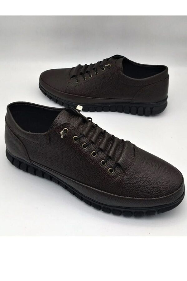 Keys Soft Faux Leather Orthopedic Men's Classic Casual Shoes- Trendyol