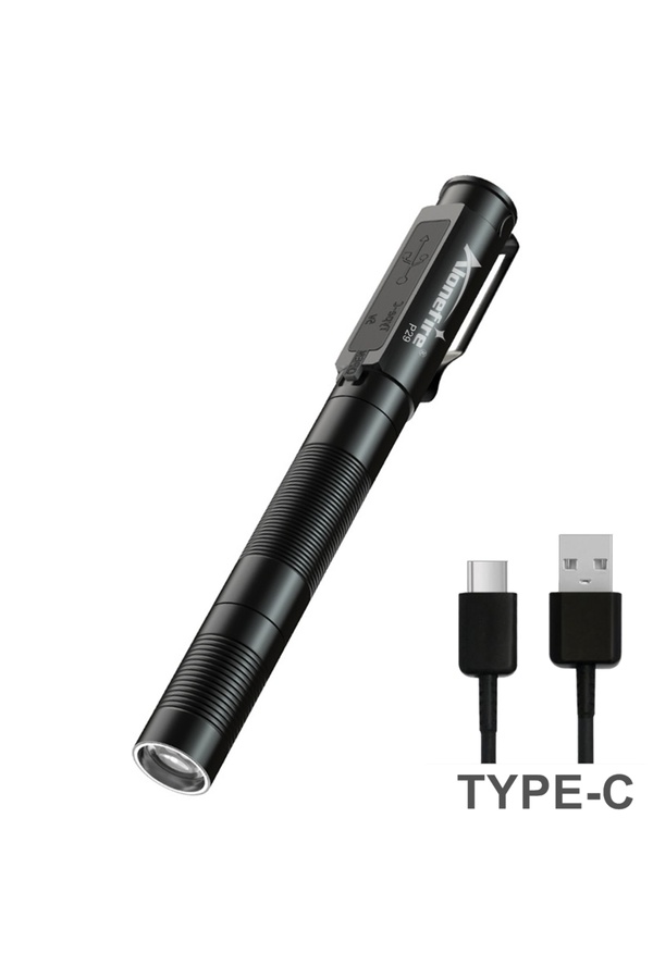 Choice Mini Zoom Pocket Pen Lamp Led Flashlight Penlight USB ...