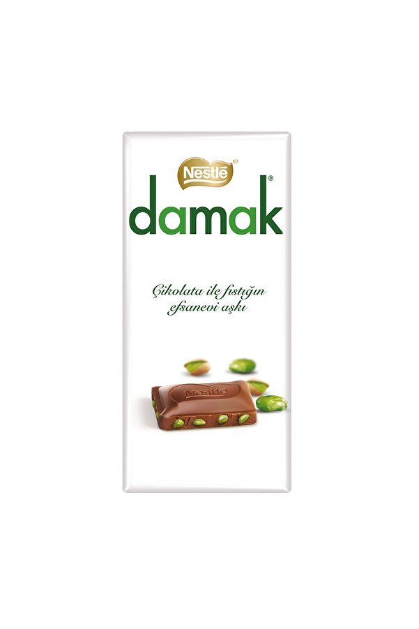 Damak Nestle Palate Milk Chocolate with Pistachio 70 g - Trendyol