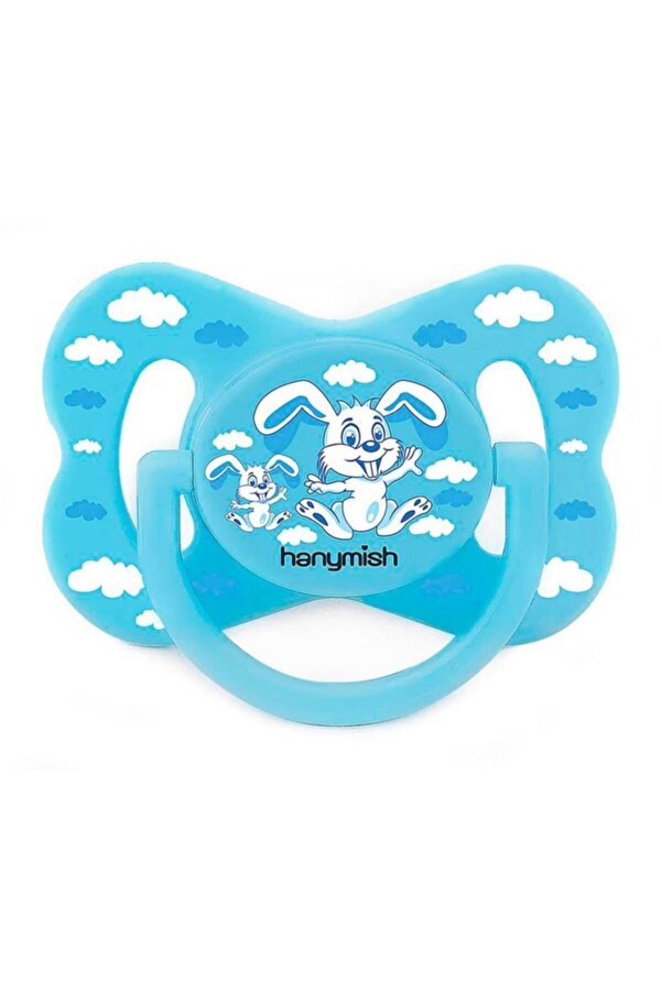 İTC STORE Hanymish Joy 3 - Blue Silicone Palate Pacifier - Trendyol